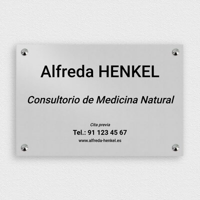 Placas profesionales de aluminio duraderas y personalizadas | OTYPO